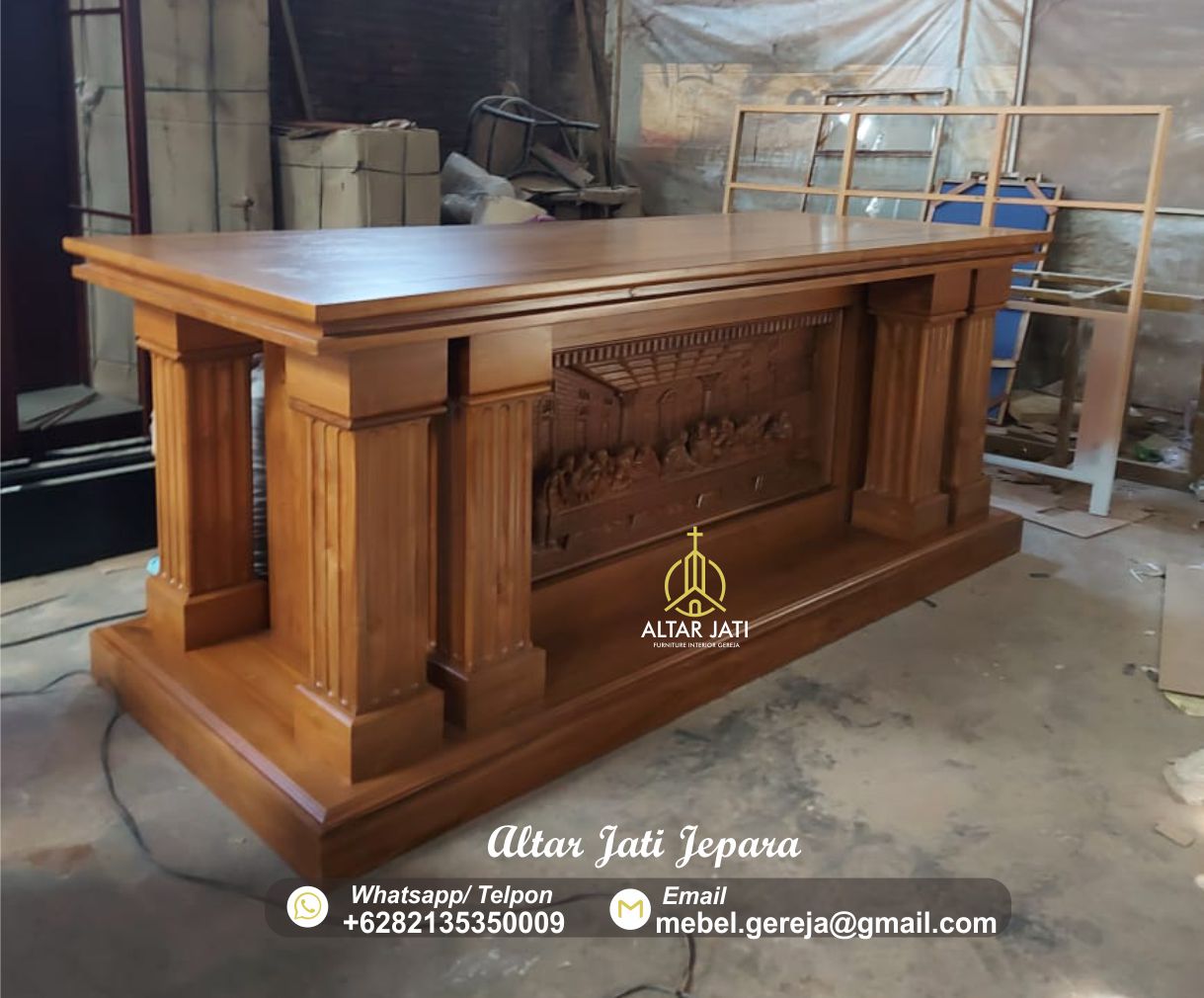 Harga Meja Altar Gereja Katolik, Meja Altar Katolik Perjamuan,
