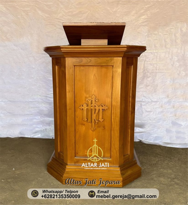 Podium Gereja hkbp 2025, Mimbar Gereja HKBP Minimalis Modern