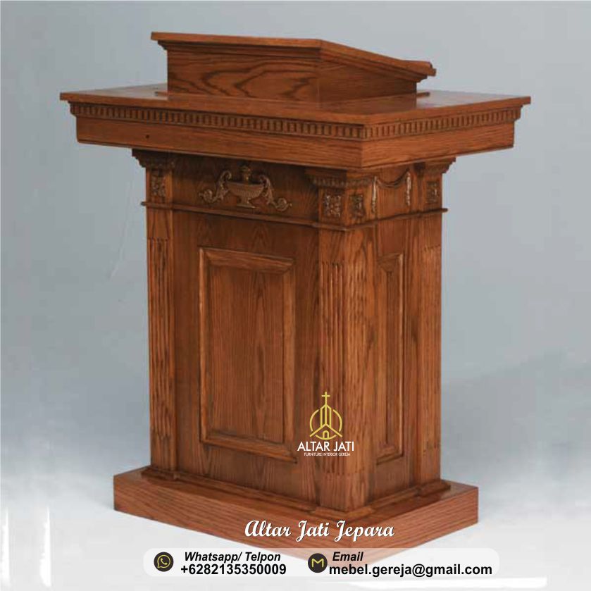 Jual Mimbar Katolik Minimalis, Mimbar Gereja Katolik Minimalis